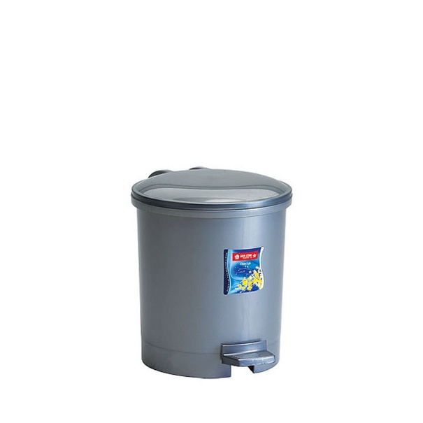 Jual Lion Star Tempat Sampah 5 Liter Ember Bulat Injak Tekan Kaki Tong ...