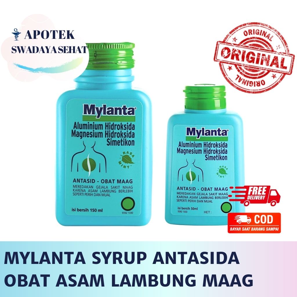 Jual MYLANTA SYRUP 150 ML - Obat Asam Lambung 50 ML Maag Nyeri Ulu Hati ...