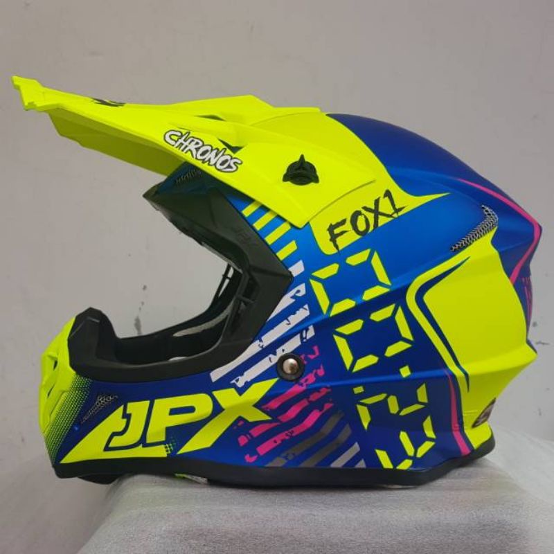 Jual HELM JPX CROSS X23 CHRONOS BLUE DOFF HELM CROSS JPX BIRU DOFF HELM ...