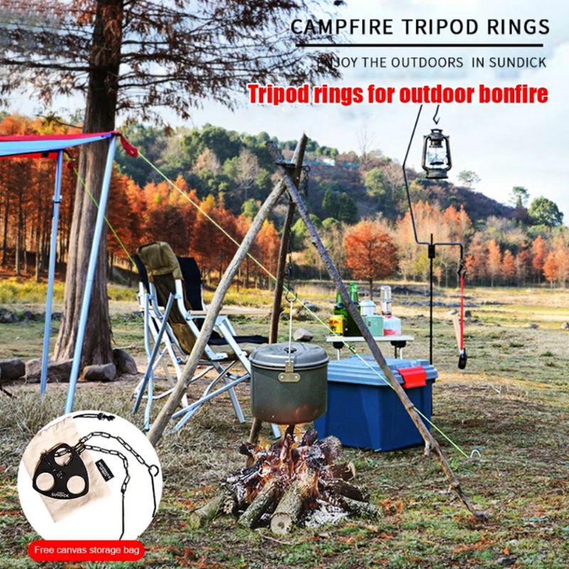 Jual TRIANGLE HANGING STAND CAMPFIRE COOKING BUSCRAFT ALAT MASAK ...