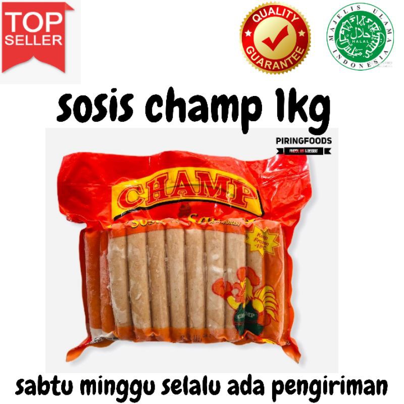 Jual TERMURAH Sosis champ 1 kg isi 40 | Shopee Indonesia