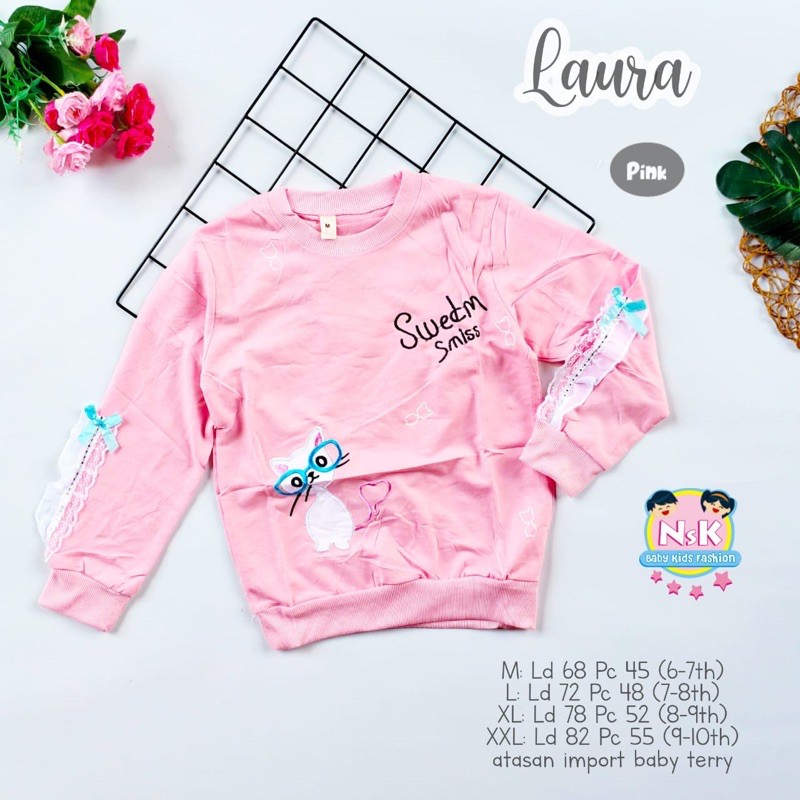 Jual ANGGRAINI - LAURA SWEATER FOR KIDS READY SIZE XXL BABYTERRY IMPORT ...