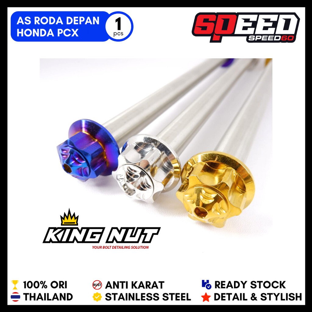 Jual As Roda Depan PCX 2018 Lokal 2019 As Roda PCX Probolt Stainless ...