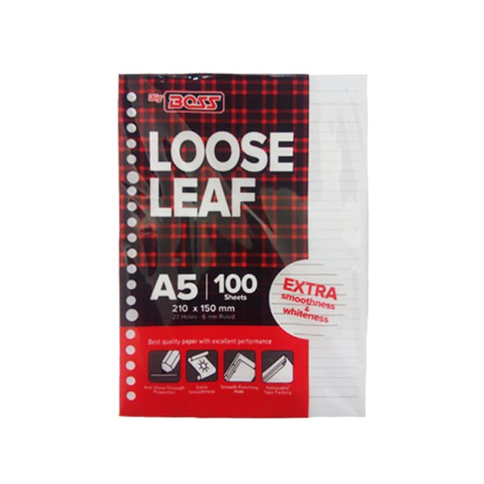 Jual Kertas Loose Leaf / File A5 100 Paperline / Big Boss | Shopee ...