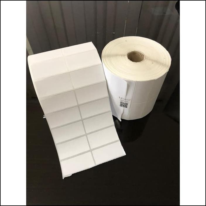 Jual LABEL STICKER BARCODE 52X25MM SEMICOATED (2 LINES ISI 5000PCS ...