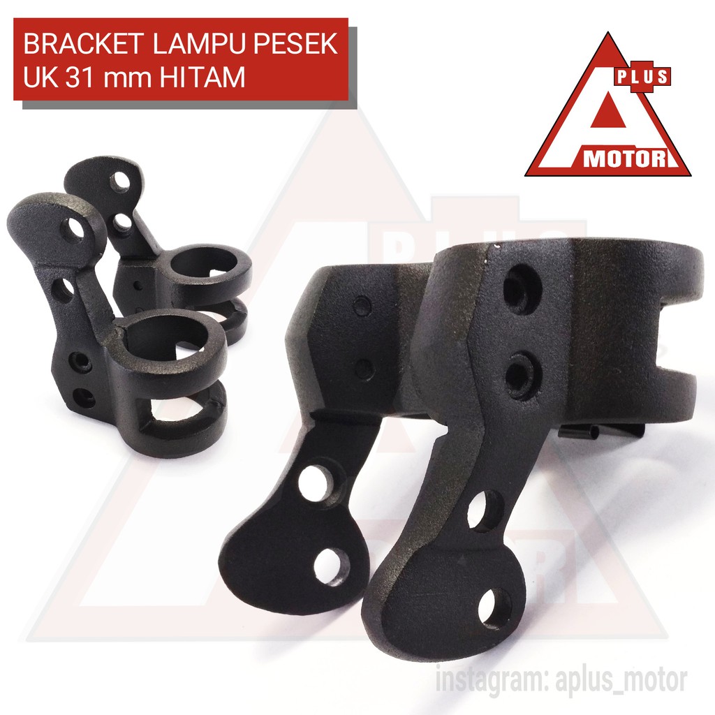 Jual Braket Lampu CB Pesek As 31 Mm Hitam Bracket Kupingan Tiger ...