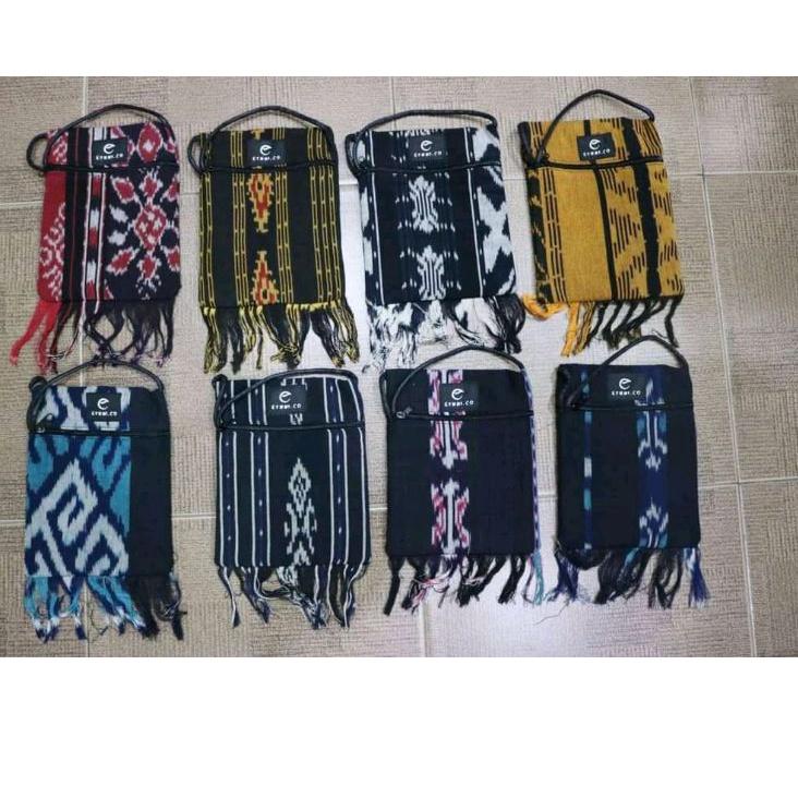 Jual [_09] Tas Sling Bag Tenun Etnik Oleh-oleh Khas Lombok/Tas Tenun ...