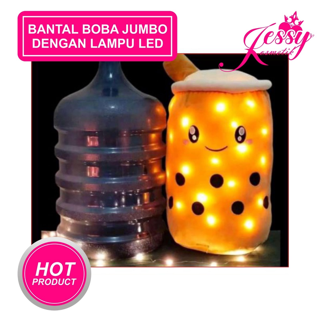 Jual [3000gr]| [Ada Led] Bantal Boba Boneka karakter dan fruit tea ...
