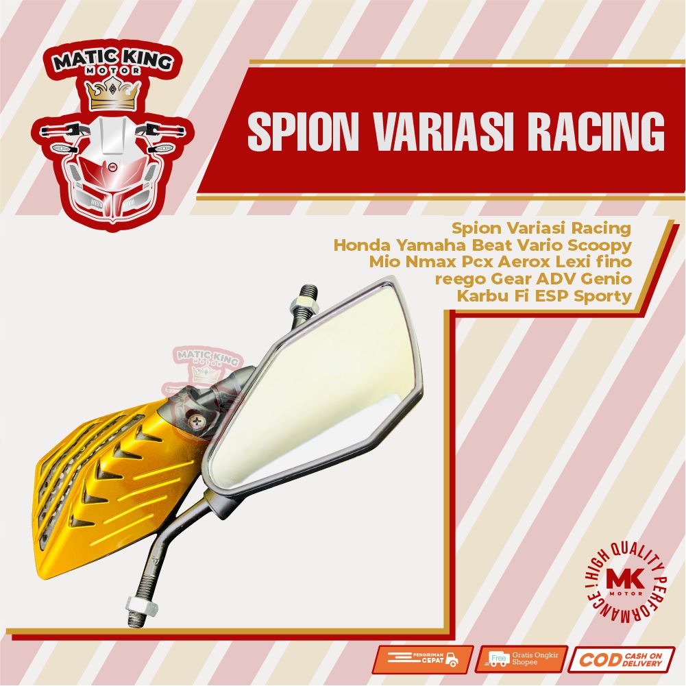 Jual Spion Variasi Racing Honda Yamaha Beat Vario Scoopy Mio Nmax Pcx ...