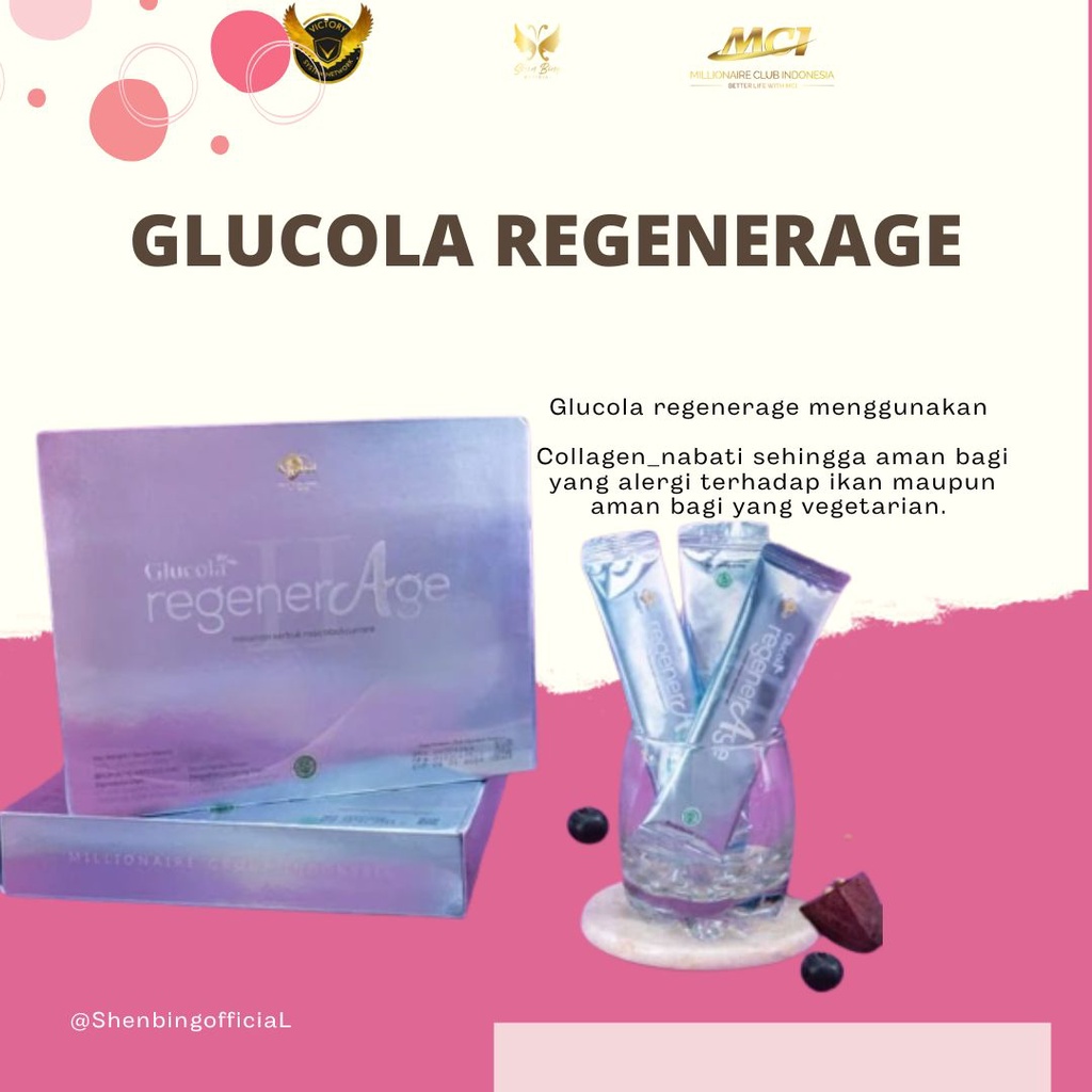 Jual GLUCOLA REGENERAGE MCI MINUMAN COLLAGEN VEGETARIAN | Shopee Indonesia