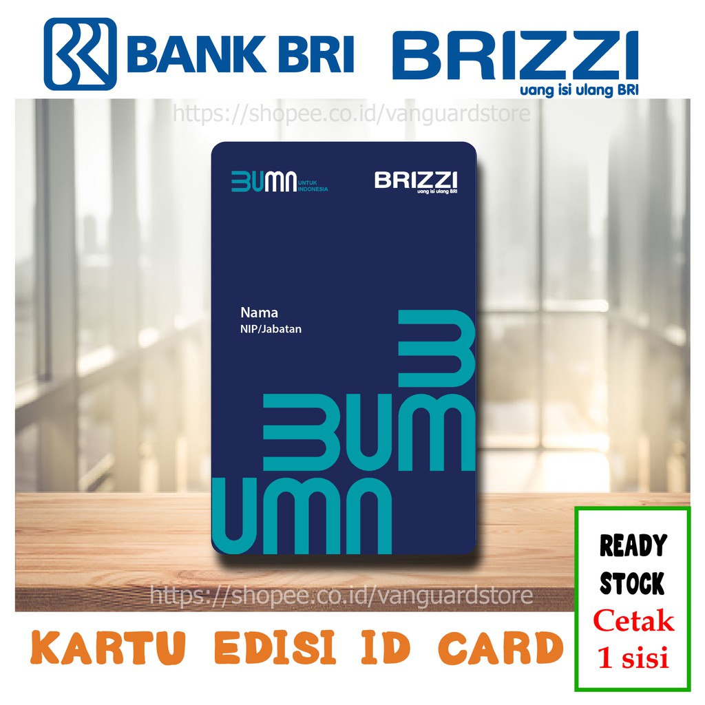 Jual KARTU E MONEY E TOLL CUSTOM ID CARD BRI BRIZZI NEW BUMN TANDA ...