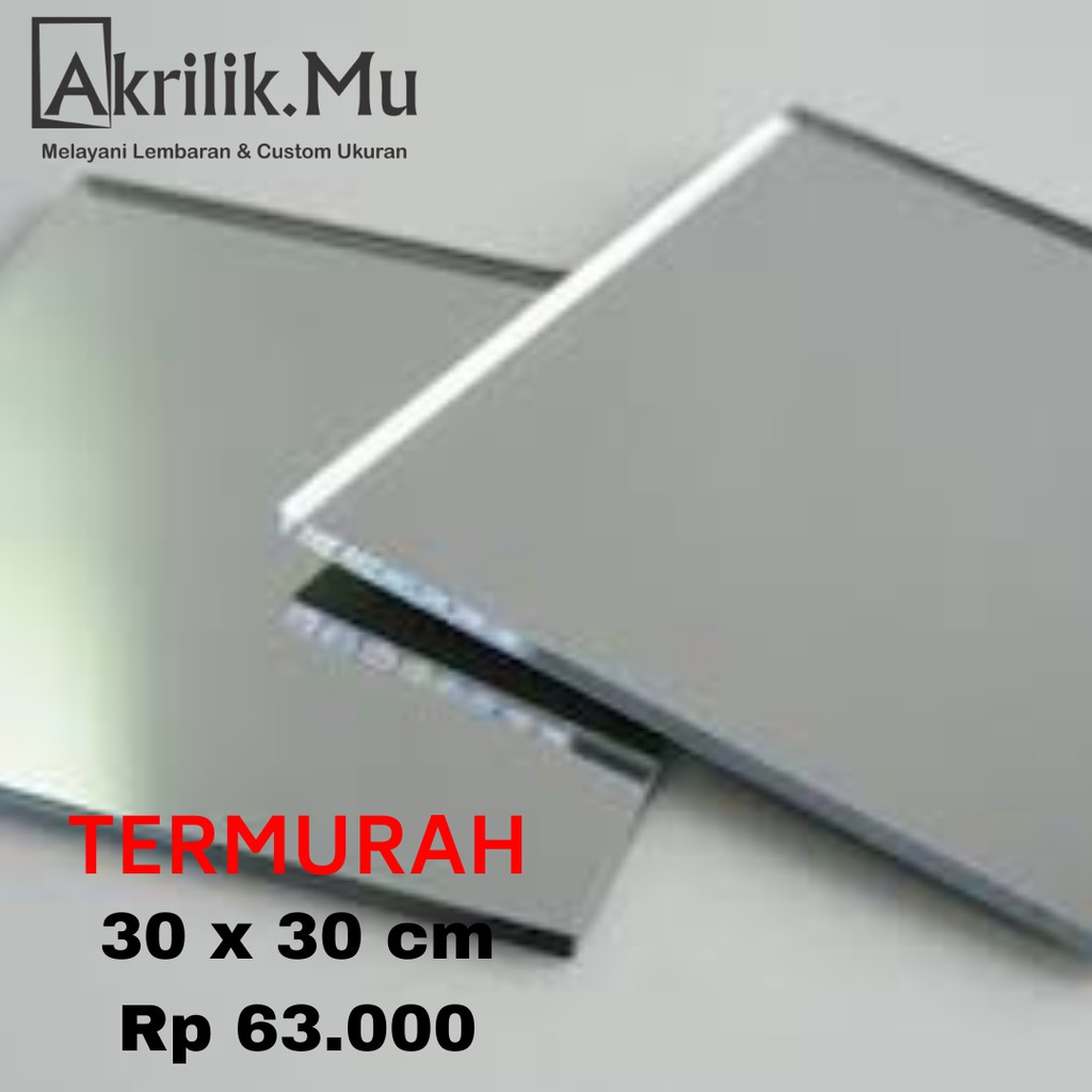 Jual Lembaran Akrilik mirror Silver gold Rose 2mm ukuran 30cm x 30cm ...