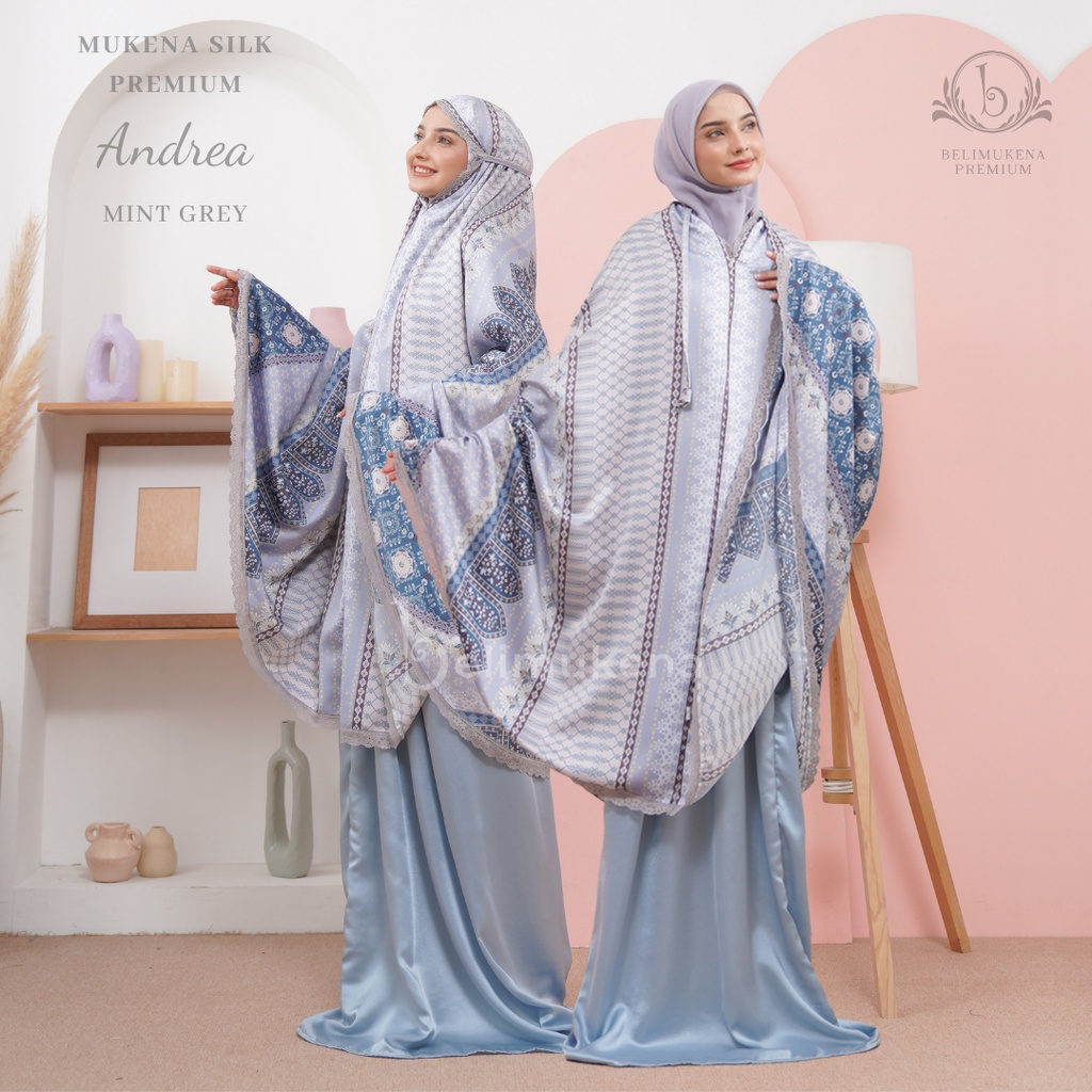 Jual BELIMUKENA PREMIUM - Mukena Silk Premium 2in1 Andrea Set Sajadah ...