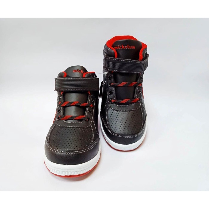 Jual D04444T4 Sepatu Sekolah Anak Hitam Merah Mickelson Granblue By ...