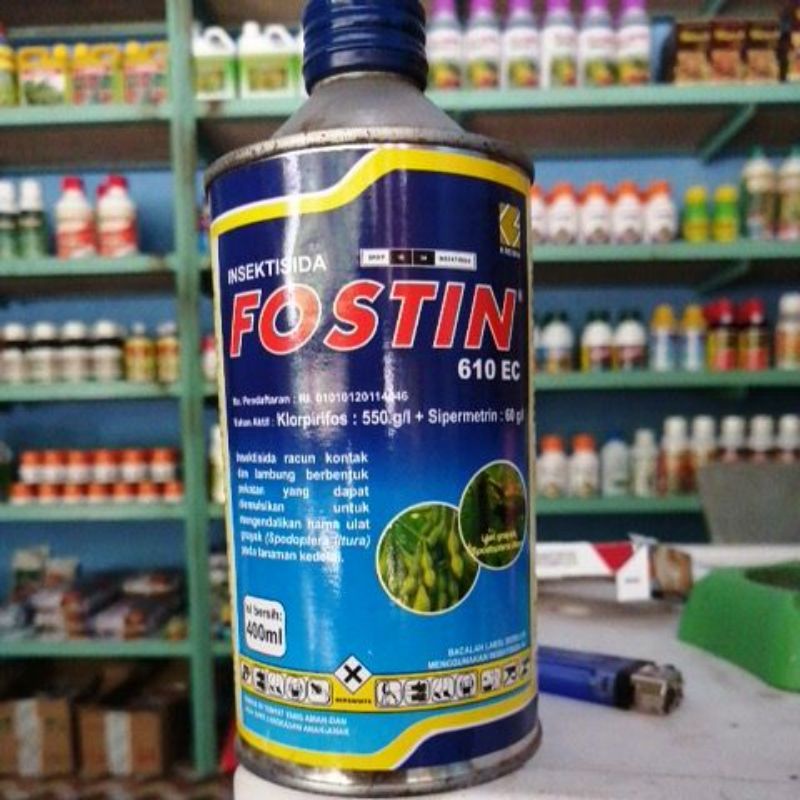 Jual PRODUK- OBAT PEMBASMI HAMA ULAT INSEKTISIDA FOSTIN ISI 400ML ...