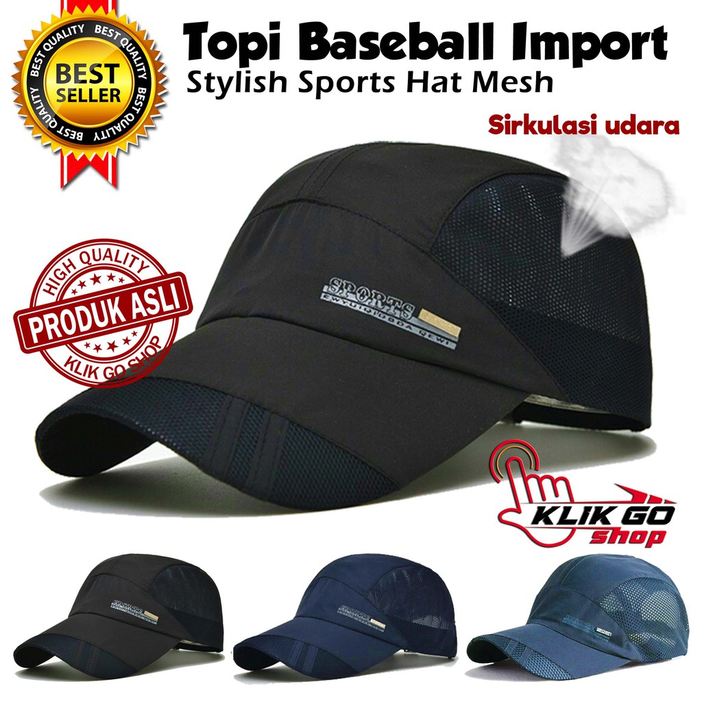 Jual TOPI OLAHRAGA IMPORT / TOPI RUNNING / TOPI SPORT JARING / TOPI ...