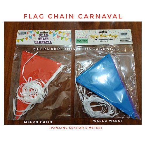 Jual Banner Flag Chain Carnival | Shopee Indonesia