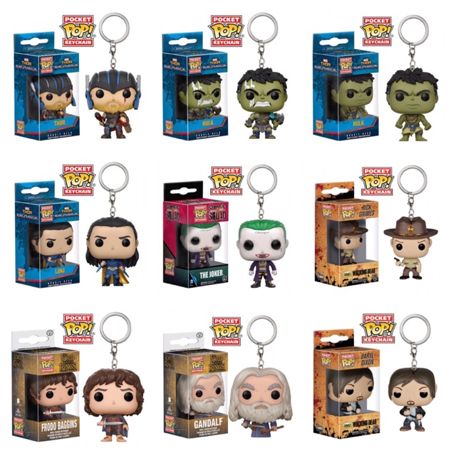 Jual Funko POP! Keychain (Thor, Hulk, Loki, Frodo Baggins, Gandalf ...