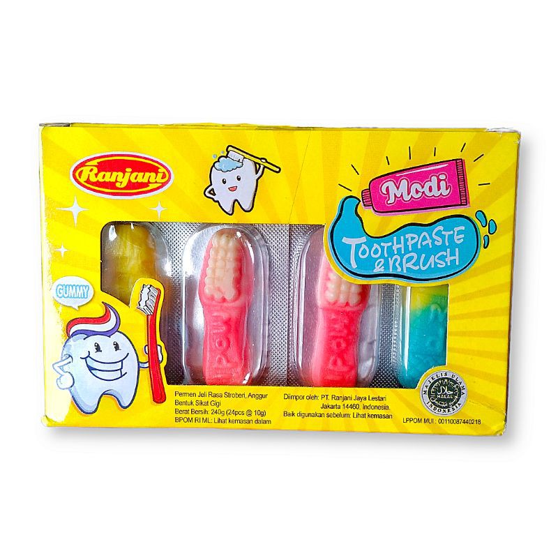 Jual Ranjani Gummy Candy Toothpaste & Brush - Isi 24 pcs | Shopee Indonesia
