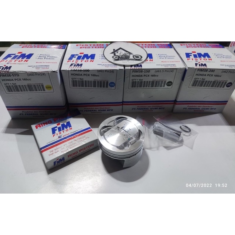 Jual Piston Kit Seher FIM Vario160 PCX160 Honda Vario 160 cc Honda PCX ...