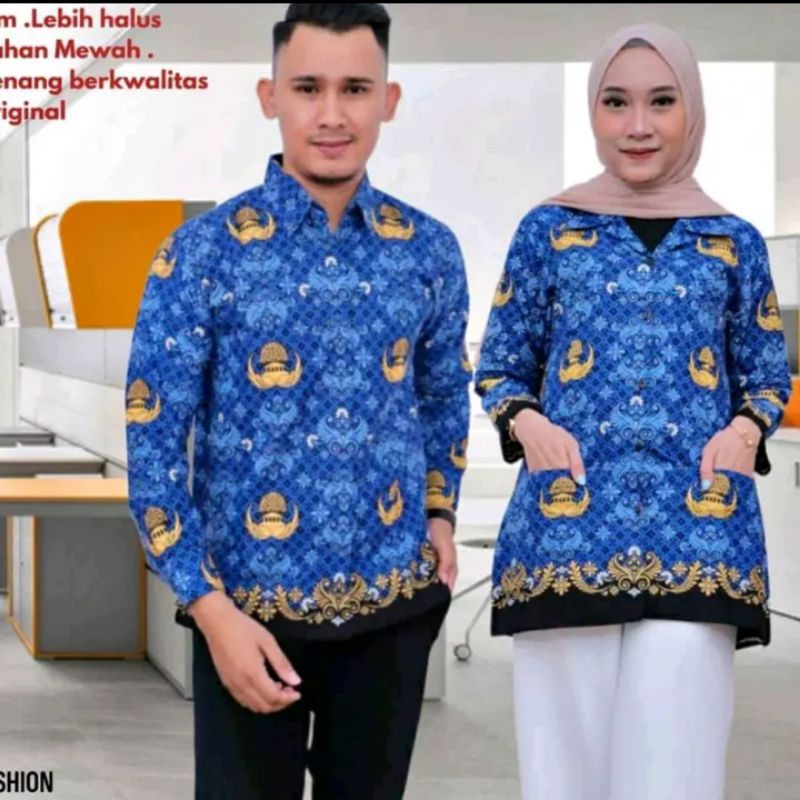 Jual Batik Korpri Emas 2025 | Shopee Indonesia