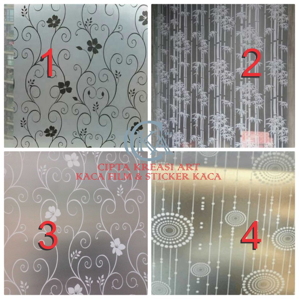 Jual Sticker kaca pelapis kaca pintu jendela rumah / Stiker kaca motif ...