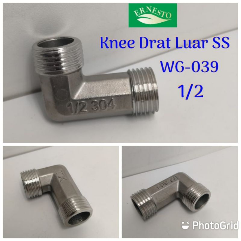 Jual KNEE drat LUAR SS 1/2" | Shopee Indonesia