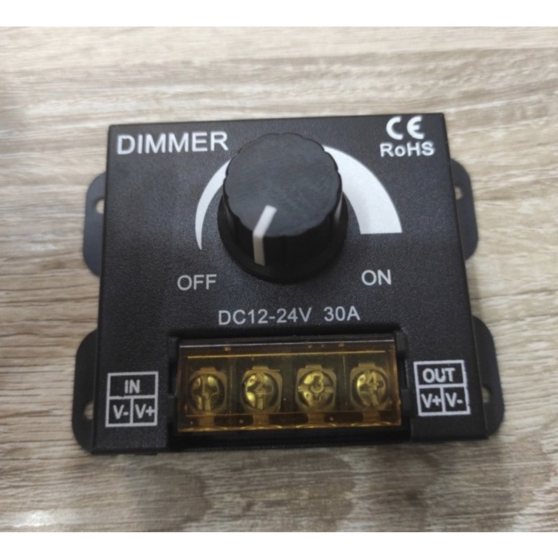 Jual dimmer lampu led strip dc 12v - 24v 30a 30 ampere | Shopee Indonesia