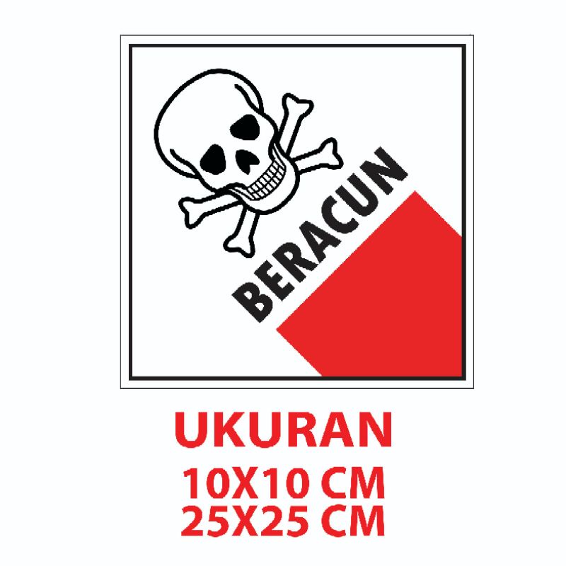 Jual STIKER SIGN BERACUN | Shopee Indonesia