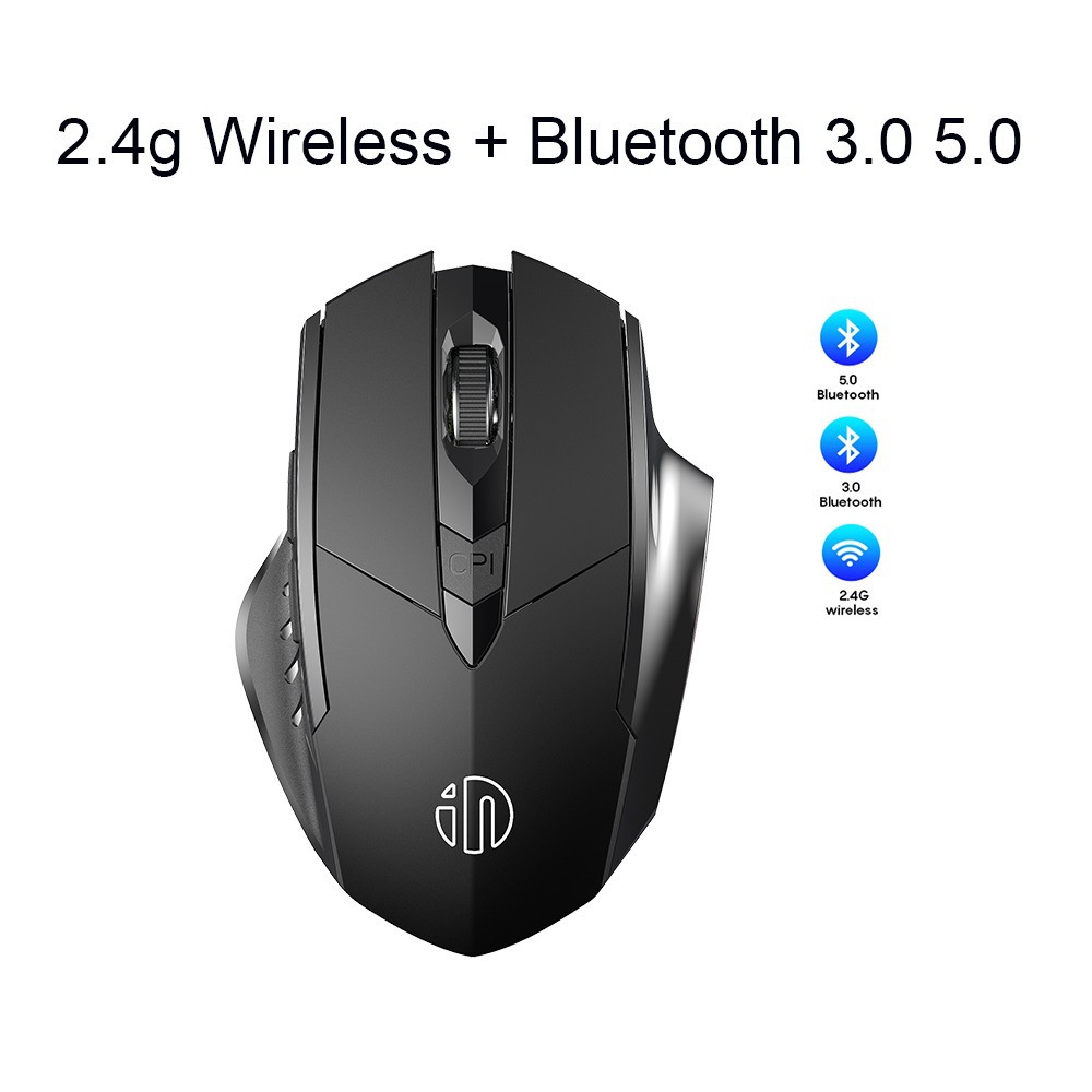 Jual INPHIC PM-6 Mouse Wireless Bluetooth Rechargeable 2.4G Office ...