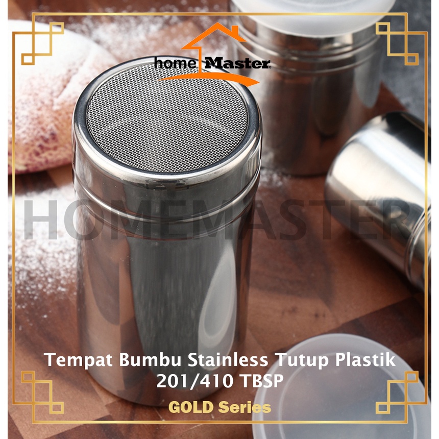 Jual HomeMaster Tempat/Container Bumbu/Powder/Bubuk/Topping Stainless ...