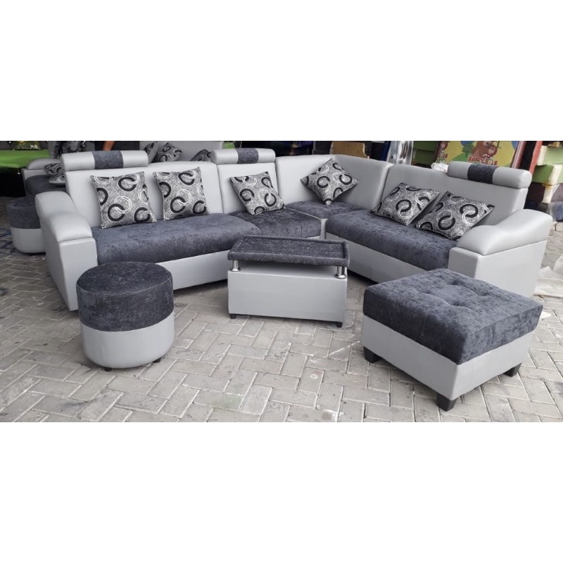 Jual (FREE ONGKIR) Sofa Sudut / Sofa Kotak / Sofa Beranak | Shopee ...