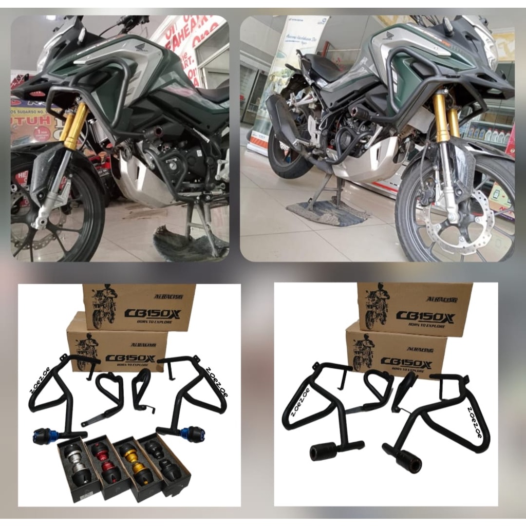 Jual Tubular Crashbar Honda CB150X CB 150 X Adventeru Plus Jalu Black ...