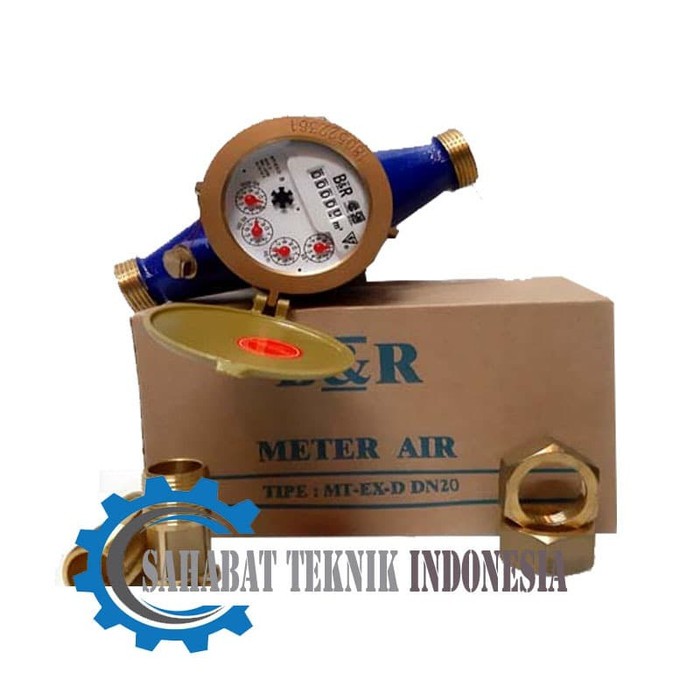 Jual Jual Water Meter B&R ORIGINAL SNI Size 3/4 inch - Meteran Air BR ...