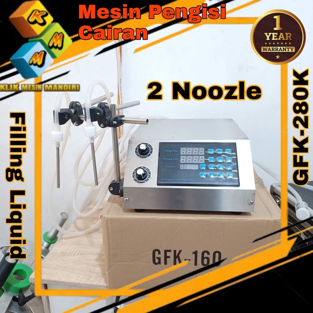 Jual Mesin Pengisi Cairan Liquid 2 Noozle Filling Liquid GFK-280K | Shopee Indonesia