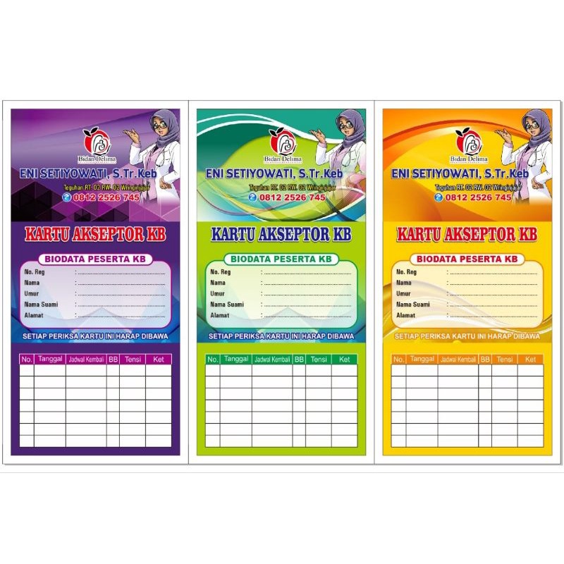 Jual KARTU AKSEPTOR KB (100 LEMBAR) | Shopee Indonesia