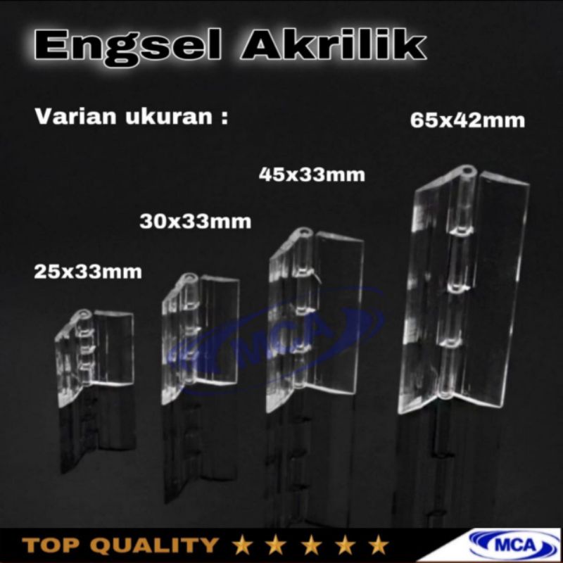 Jual ENGSEL AKRILIK 3cm Bening / Anti Pecah / Acrylic Hinge 30 x 33 mm ...