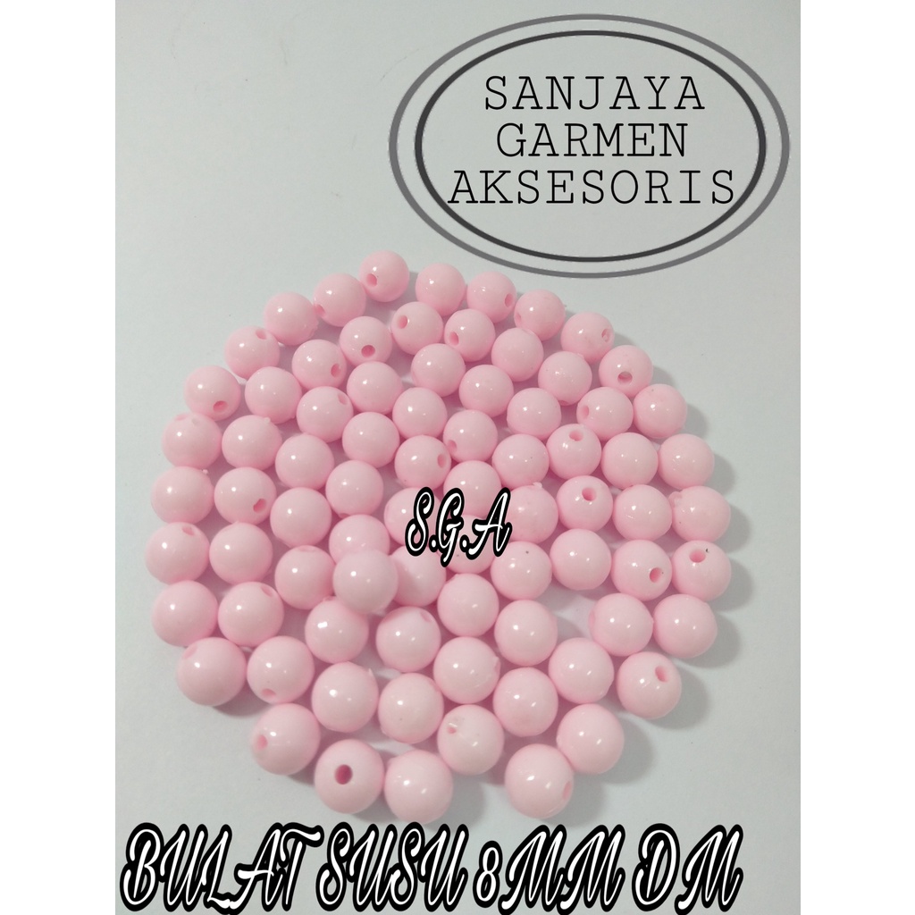 Jual Manik Bulat / Mote Susu / Manik Susu / Manik Susu Pastel / Mote Bulat / Manik Susu Bulat ...