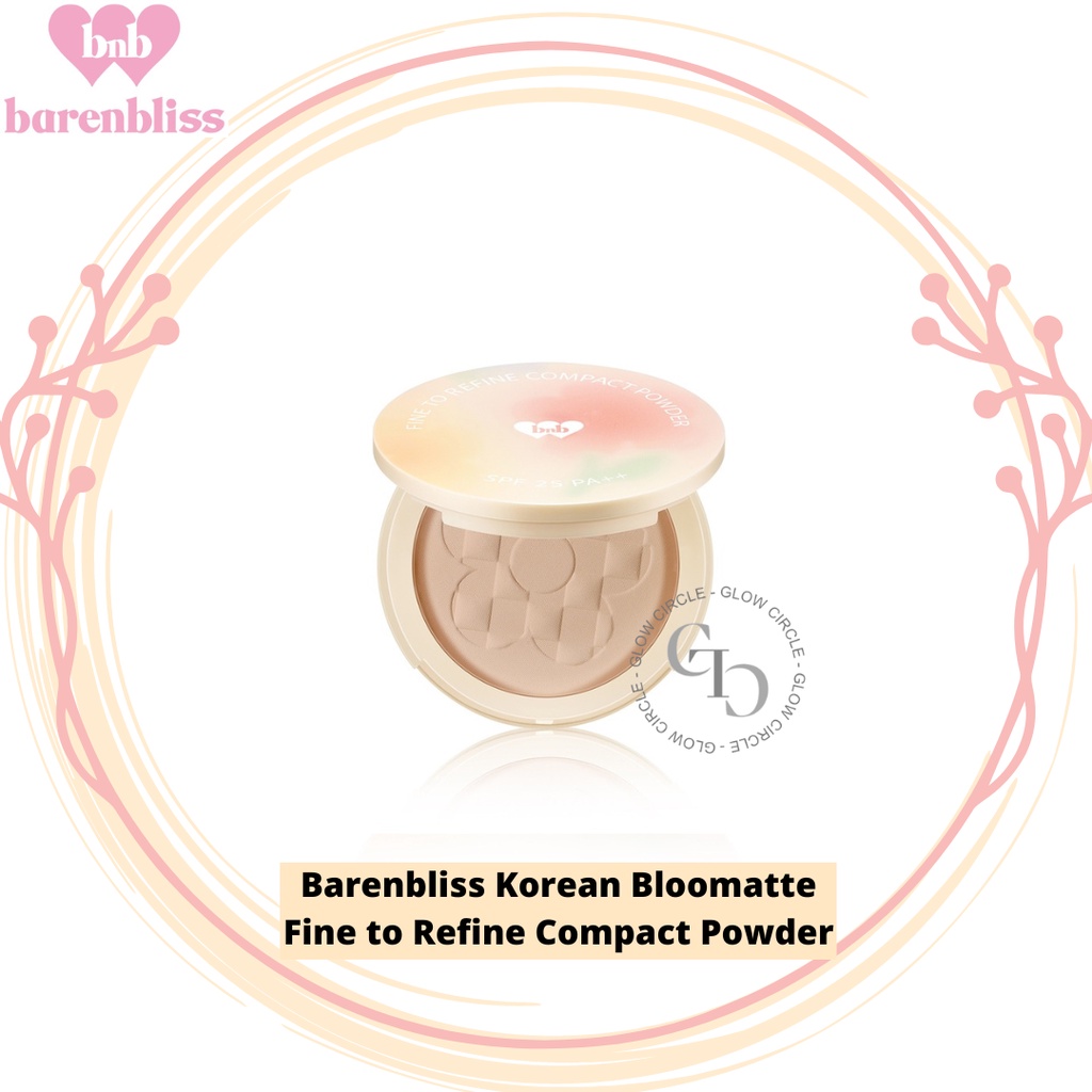 Jual BNB barenbliss Korean Bloomatte Fine to Refine Compact Powder 「24H ...