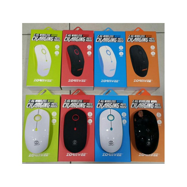 Jual Mouse wireless Zornwee W880 2.4Ghz light + Charger | Shopee Indonesia