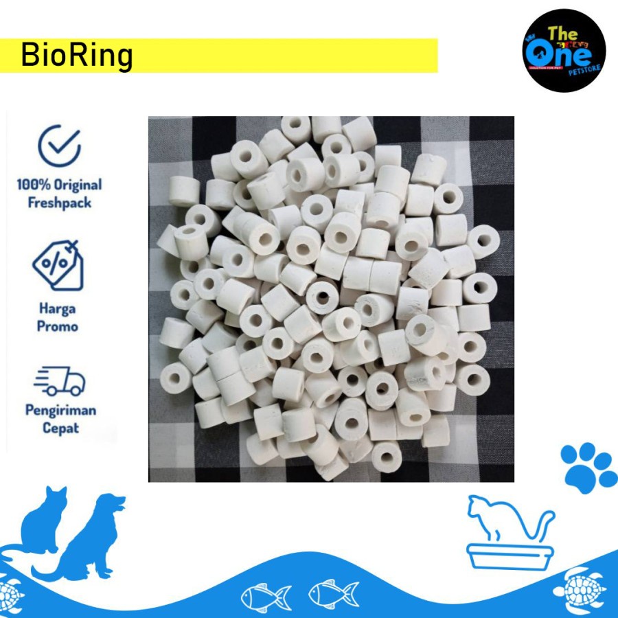 Jual Media Filter Bio Ring Ceramic Keramik Aquarium 500gr 1 Kg Bioring ...