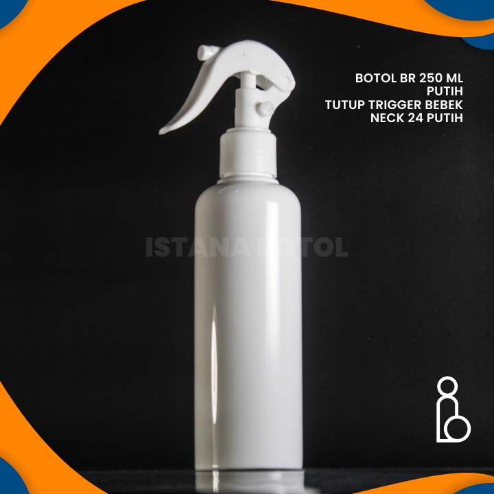 Jual BOTOL TRIGGER SPRAY 250ML PUTIH PET GLOSSY PET SOLID / BOTOL SPRAY 250 ML TRIGER | Shopee ...