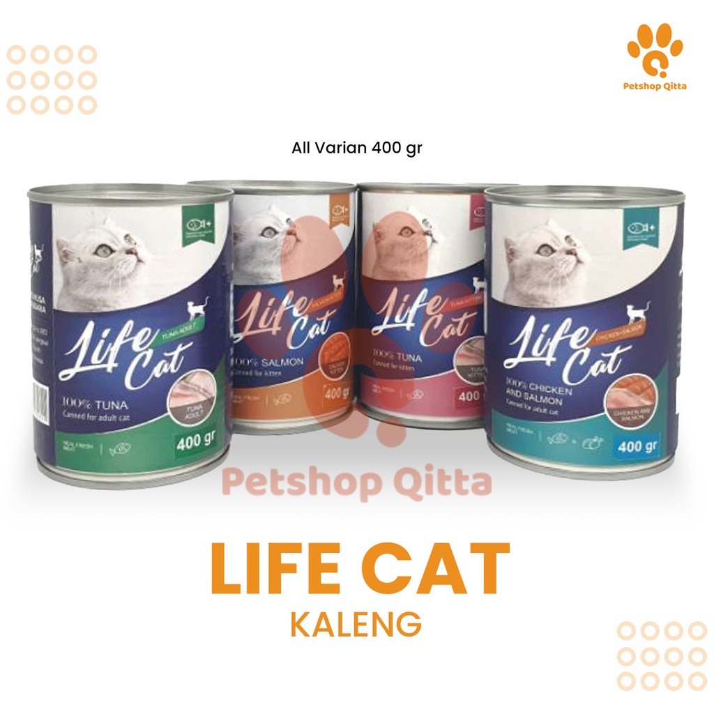 Jual LIFE CAT CAN 400g - Makanan Kucing kaleng | Shopee Indonesia