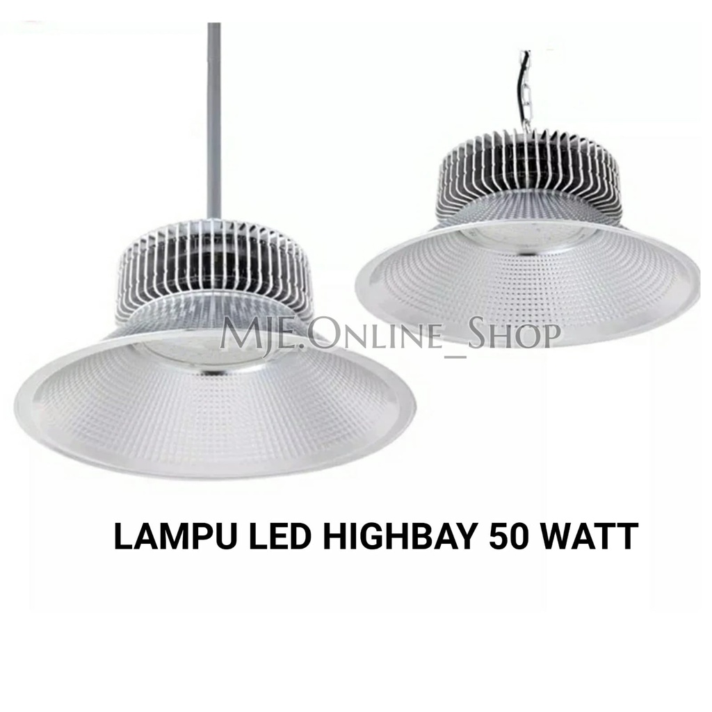 Jual LAMPU HIGHBAY LED 50 WATT / LAMPU GANTUNG INDUSTRI GUDANG PABRIK | Shopee Indonesia