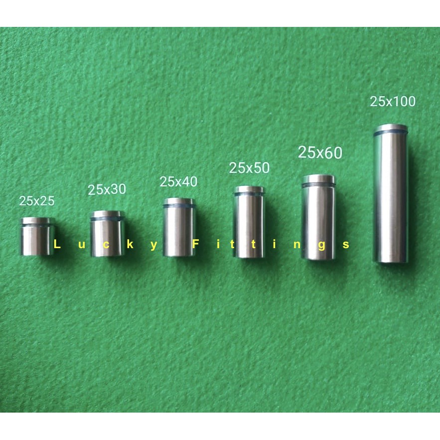 Jual Pen Iklan 25 x 60 Stainless / Stabil Kaca Sign Board Baut Akrilik ...