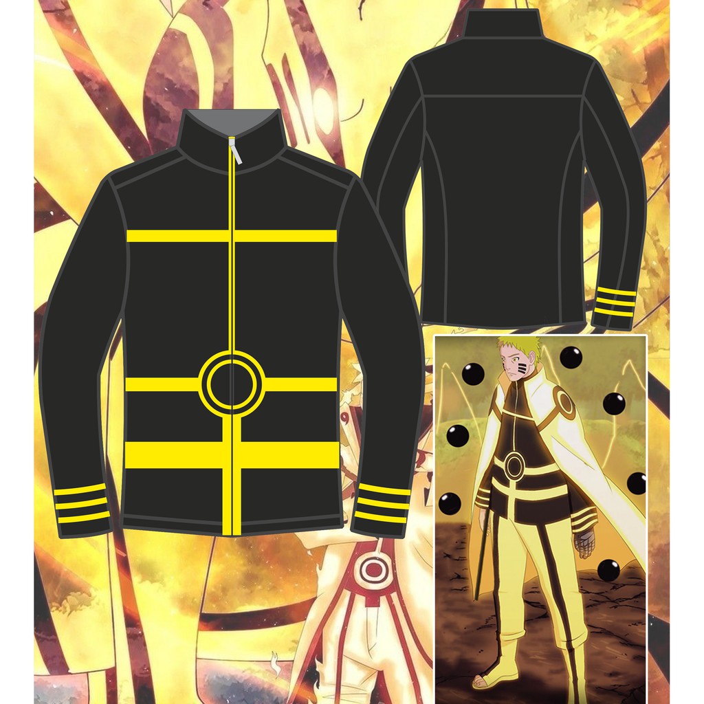 Jual Naruto Sage next generation Jacket Jaket hoodie anime Cosplay ...