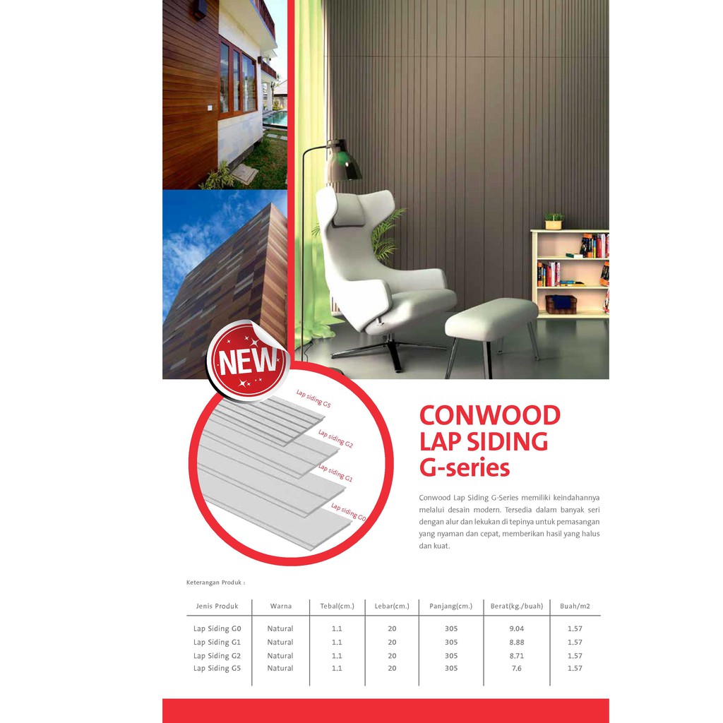 Jual Conwood Lap Siding 8 G2 200 X 3050 X 11 Mm Shopee Indonesia