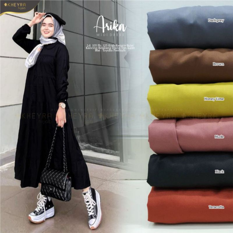 Jual Arika Midi Dress by Alila | Shopee Indonesia