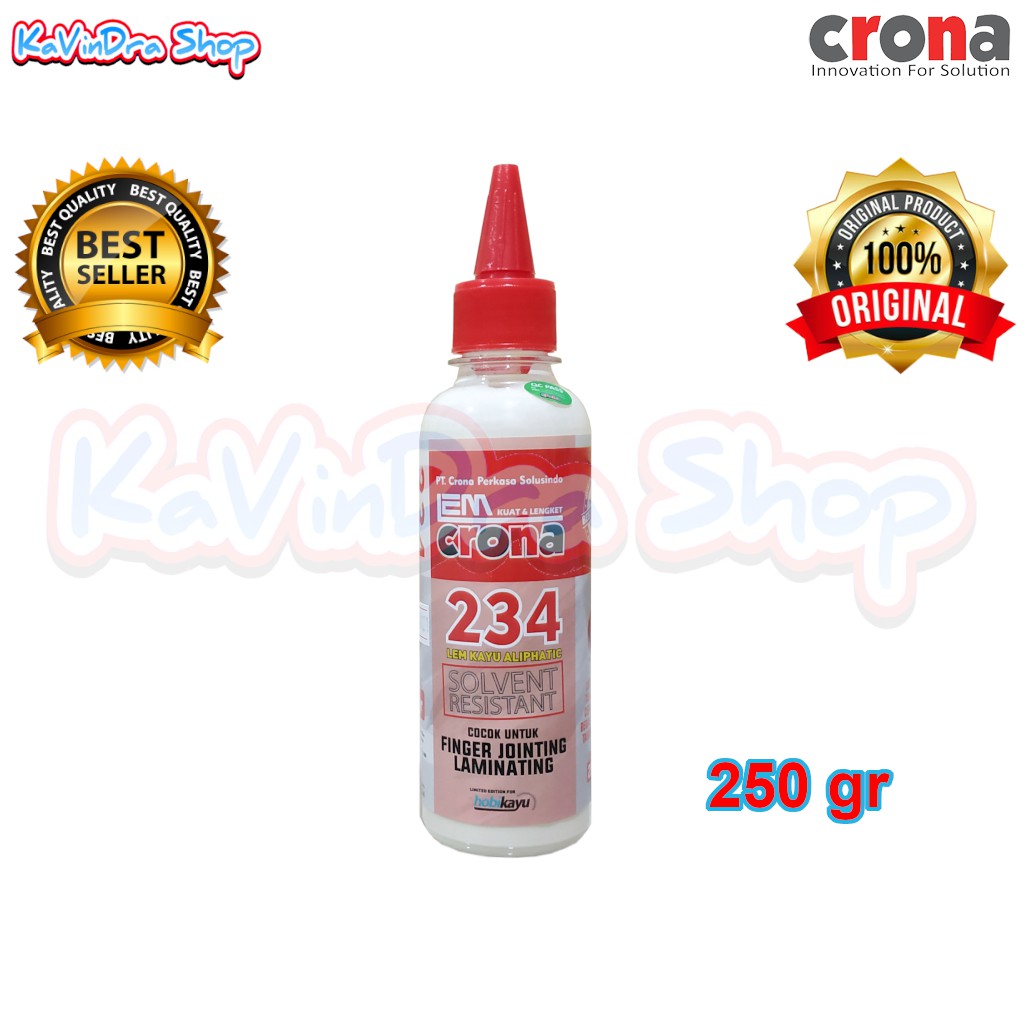Jual Lem Kayu Aliphatic Crona 234 SR - Gitar Kusen MDF HPL - 250 Gram ...