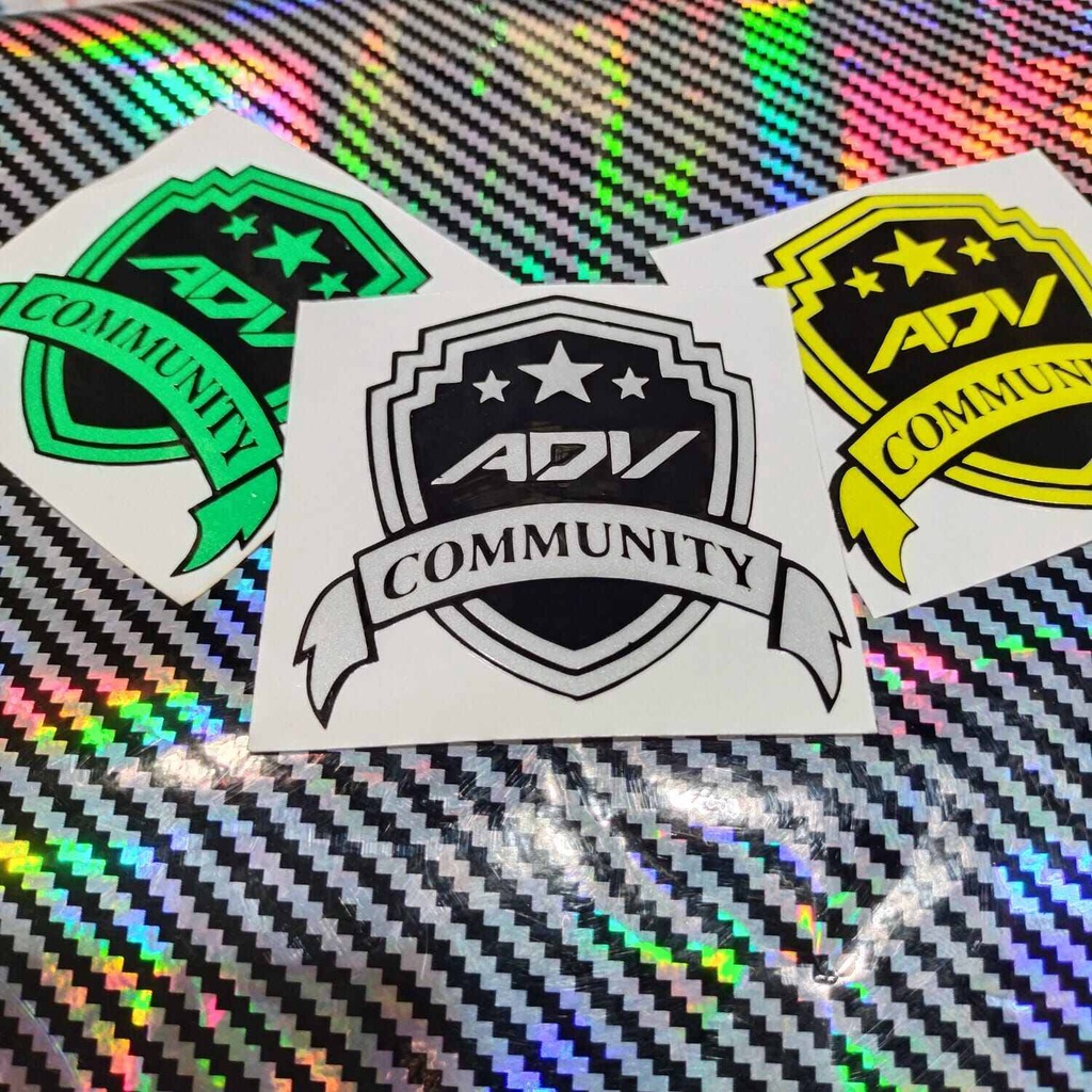 Jual sticker cutting club adv sticker motor ADV bahan reflective nyala ...